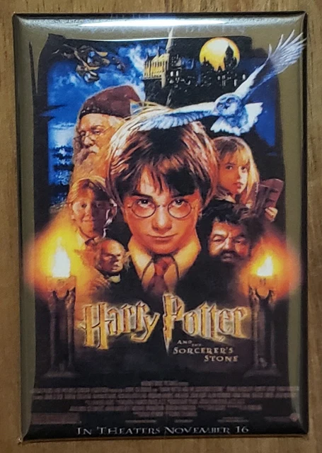 HARRY POTTER AND the Sorcerer's Stone Wizard Movie Poster Metal Magnet ...