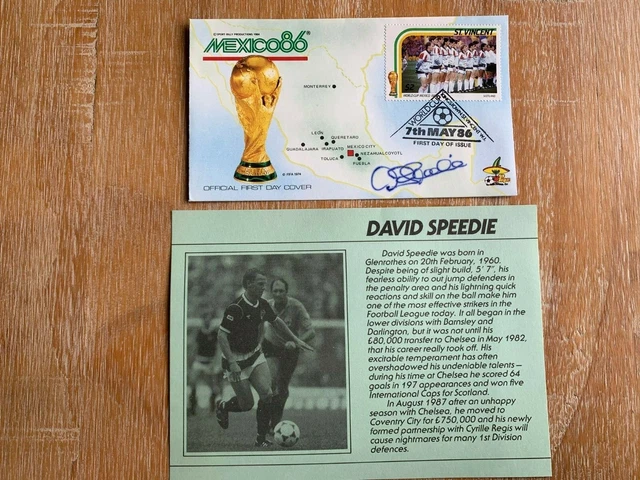ST VINCENT 1986 Fdc World Cup Football Mexico Scotland David Speedie ...