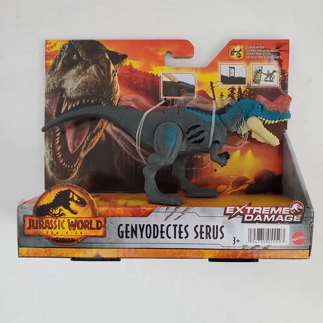 JURASSIC WORLD DOMINION Extreme Damage Genyodectes Serus Figure New! £9 ...