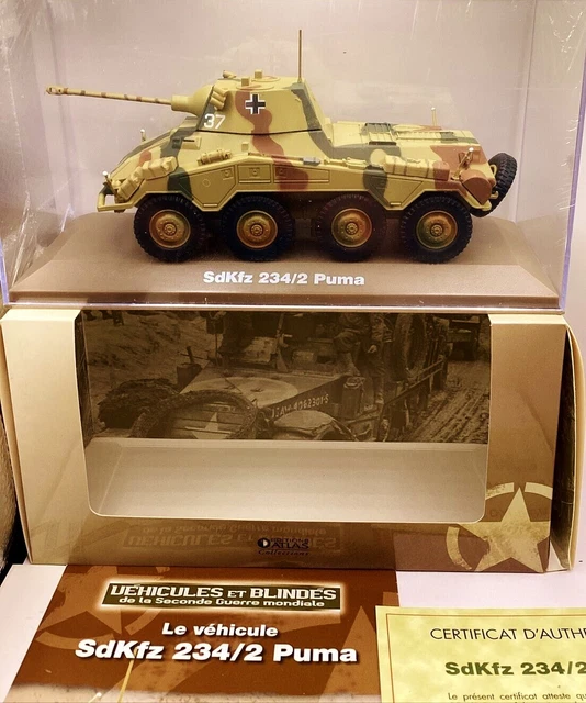 SDKFZ 234/2 PUMA Blindés Wehrmacht 1944 SCHWERER PANZERSPÄHWAGEN Atlas ...