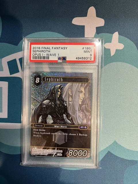 FINAL FANTASY TCG - Opus 1 WAVE 1 - Sephiroth 1-186L - Graded PSA 9 Mint EUR 209,33 - PicClick IT