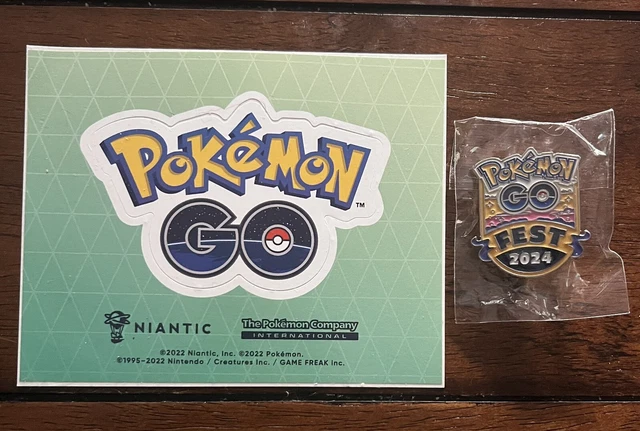 NEW - OFFICIAL Pokémon Go Fest 2024 Enamal Pin With Pokemon Go Sticker ...