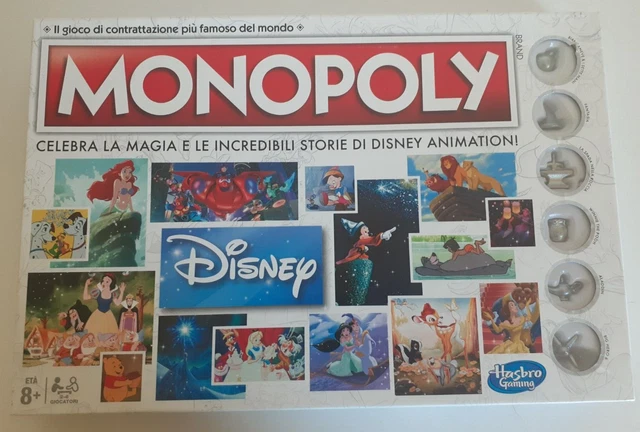 ITALIAN DISNEY CELEBRATE Animation MONOPOLY, Contents New & Sealed! $28 ...