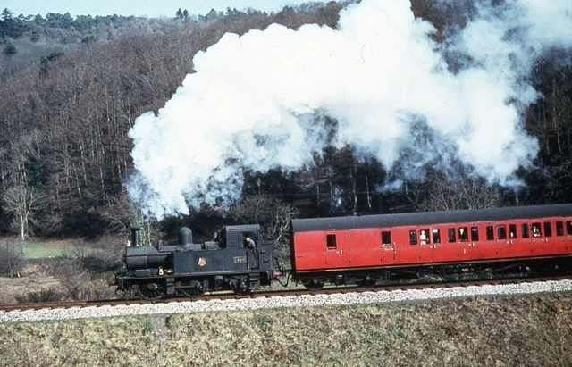 COLOUR RAIL SLIDE, BRW1506, former GWR 14xx, 1466, Moreton Hampstead £1 ...