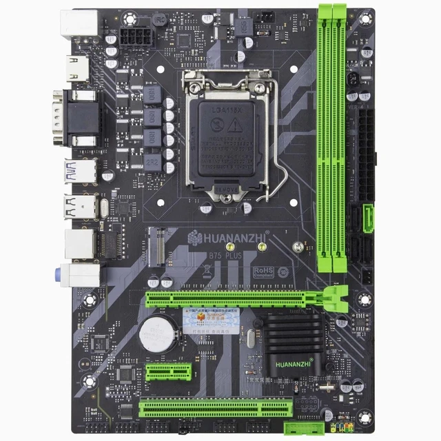 MICRO-ATX MOTHERBOARD LGA1155 B75 with M.2 Slot VGA HDMI DDR3 RS232 £92 ...