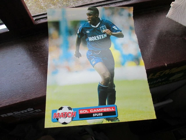 A4 MATCH FOOTBALL Magazine RETRO Spurs Tottenham Sol Campbell Poster ...