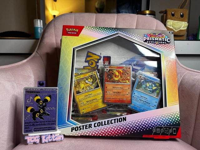 POKÉMON TCG - Prismatic Evolutions - Poster Collection - Sealed TCGKItten $69.99 - PicClick AU