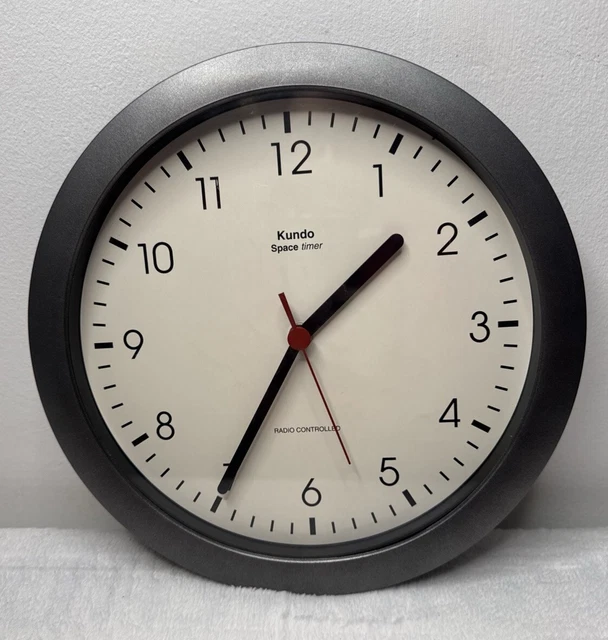 VINTAGE KUNDO DESK Clock Quartz Movement Solid Wood Brass Trim £23.24 ...