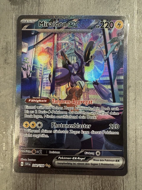 POKÉMON MIRAIDON EX Secret Illustration Rare Karmesin&Purpur SVI 244/ ...