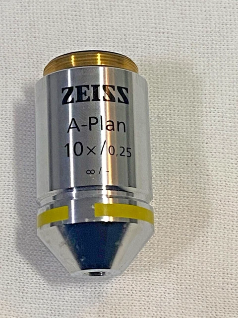 ZEISS A-PLAN 10X/0.75 Zeiss Microscope objective P/N 44 10 30 $99.00 ...