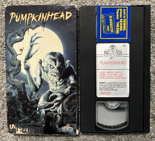 PUMPKINHEAD VHS RARE Blockbuster Rental Cult Horror Movie Lance ...