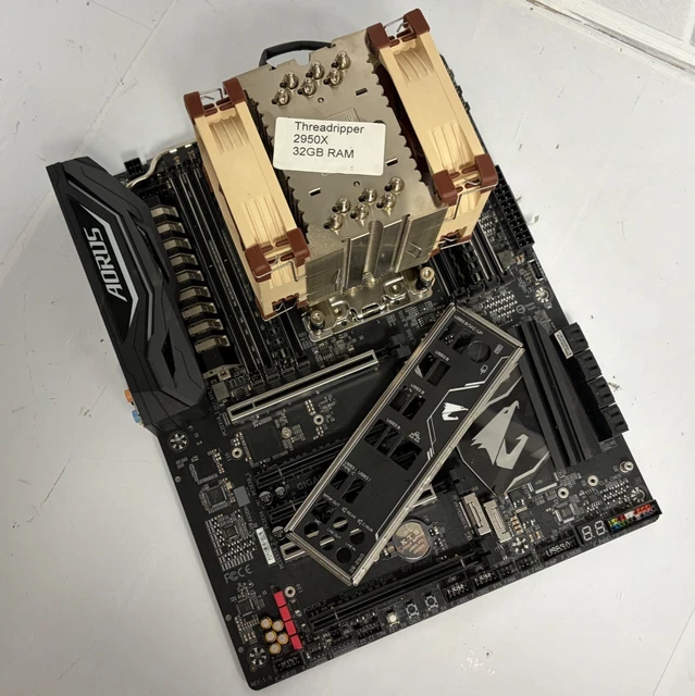 AORUS X399 PRO Motherboard / AMD Threadripper 2950X / 32GB RAM + Noctua ...