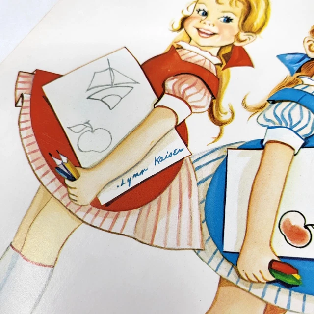 TRACE AND COLOR 1960s Drawing Coloring Activity Book UNUSED # 4321-3 ...