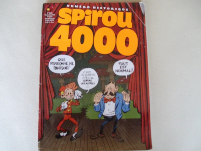 SPIROU N°4000 NUMÉRO historique 2014 EUR 3,00 - PicClick FR