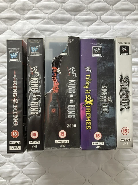 WWF/WWE 2000 PPVS King of the Ring KOTR VHS cassettes vintage années 90 ...