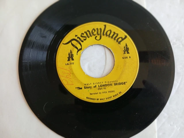 DISNEYLAND--45 RPM RECORD --The Story Of London Bridge £10.84 - PicClick UK
