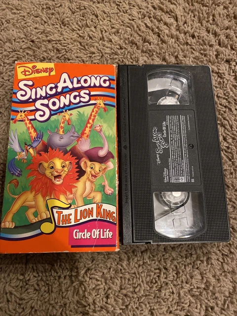 SING ALONG SONG The Lion King VHS VCR Video Tape Used Movie Cartoon EUR ...