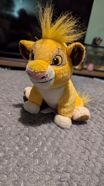 DISNEY STORE YOUNG Simba The Lion King 8" Plush Soft Lion Cub Toy Great ...
