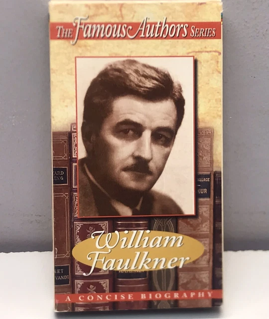 WILLIAM FAULKNER CONCISE Biography VHS Video Tape Famous Authors Series ...