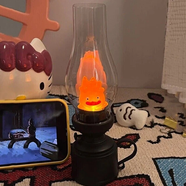 HOWL'S MOVING CASTLE Calcifer Night Light With Handle Desktop Lamp ...