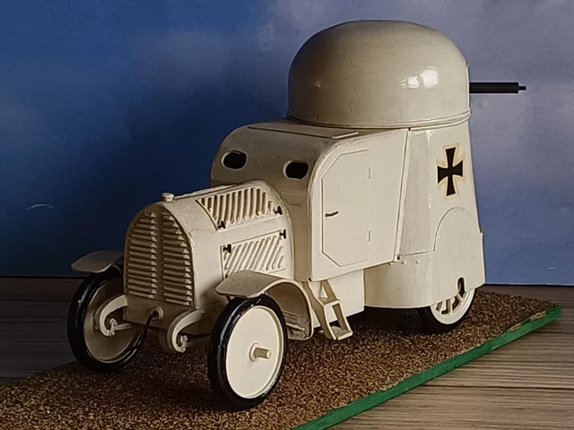 SCRATCH BUILT WW1 GERMAN Captured British)DAIMLER ARMOURED CAR 1/35 ...