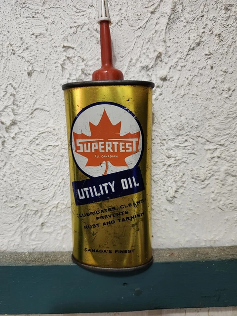 VINTAGE HANDY OILER 4 Oz Supertest Oil Tin $95.00 - PicClick CA