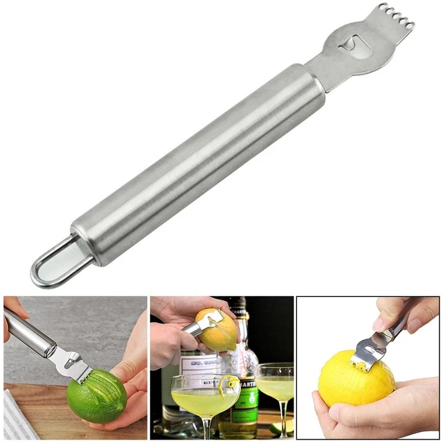 PEELER ZESTER LEMON Citrus Fruit Stainless Steel Kitchen Bar ...