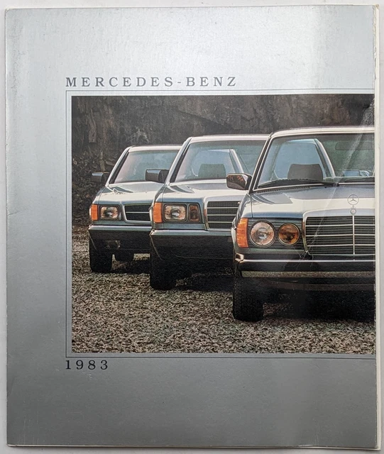 ORIGINAL MERCEDES BENZ USA Market Brochure, 1983 Models, Inc 300SD £12. ...