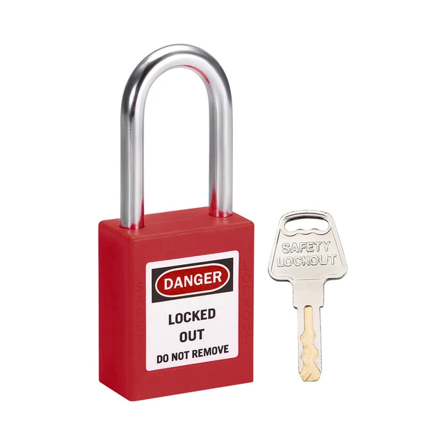LOCKOUT TAGOUT LOCKS 1-1/2 Inch Shackle Key Alike Safety Padlock ...
