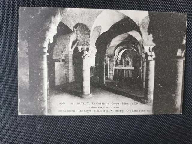 CPA 14 BAYEUX - The Cathedral - Crypt - 11th Century Pillars £3.59 ...