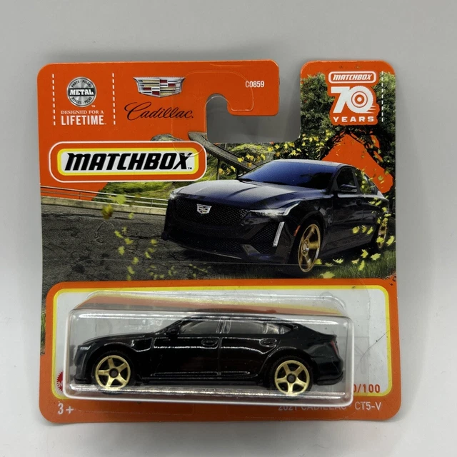 MATCHBOX 2021 CADILLAC CT5-V Modell Auto 30/100 Mattel Schwarz Neu OVP C0859 EUR 6,80 - PicClick DE