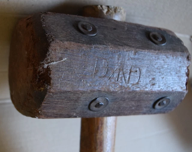 WW1 AUSTRALIAN IMPERIAL Forces wooden tent peg hammer mallet D/I\D ...