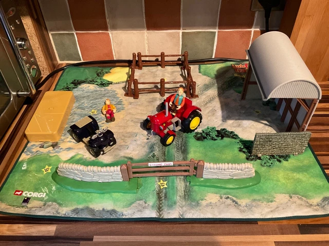 CORGI LITTLE RED Tractor Toys Bundle with Gosling Farm Talking Playmat ...