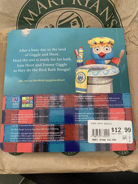 NEW BIRD BATH Boogie by Giggle And Hoot (Board Book, 2012) $14.50 ...