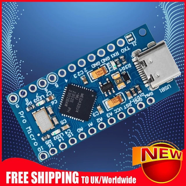 SCHEDA MICROMODULO PRO ATmega32U4 5 V/16 MHz scheda modulo di sviluppo ...