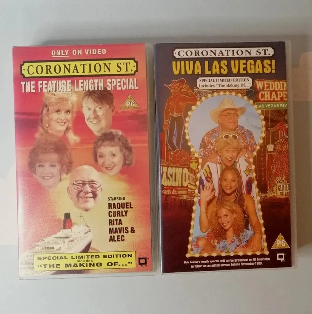 CORONATION STREET VHS 2 Videos Viva Las Vegas + Feature Length Special ...