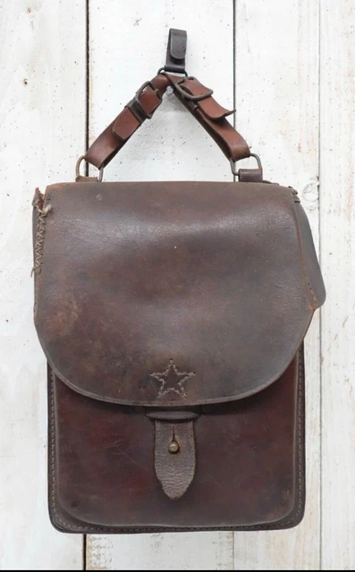 WORLDWAR2 IMPERIAL JAPANESE army military leather map case bag antique ...