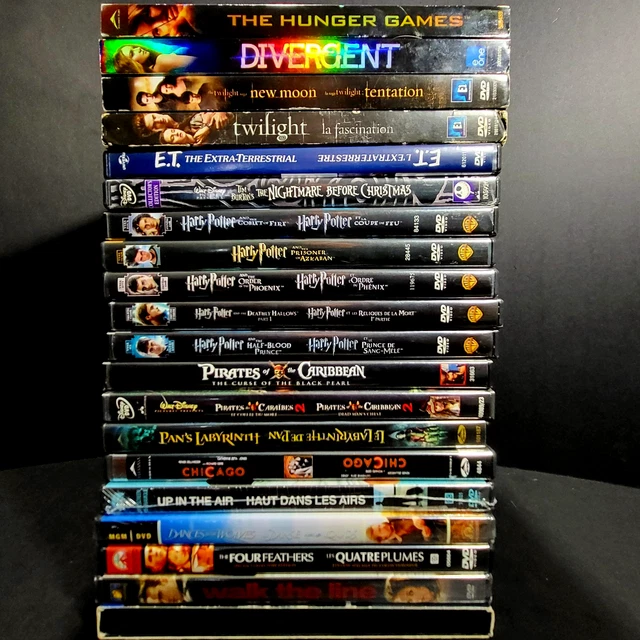 DVD LOT BUNDLE Harry Potter, Twilight, Divergent, Hunger Games, Special ...