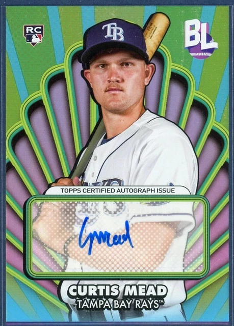 CURTIS MEAD 2024 Topps Big League RC Opening Act Auto Tampa Bay Rays recrue EUR 17,69 - PicClick FR