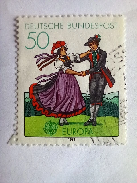 DEUTSCHE BUNDESPOST, EUROPA, 50 Pfennig, gestempelt, 1981 EUR 1,00 - PicClick DE