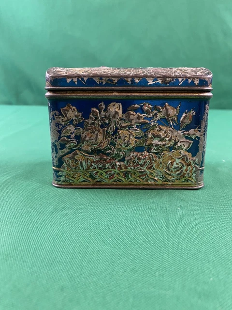 OLD SMALL CIRCA 1900 Russian Imperial Antique Tin Tea Box Wolf ...