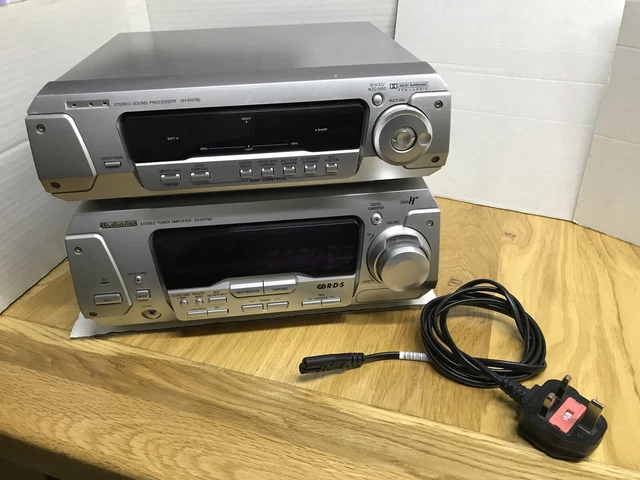 TECHNICS SA-EH760 STEREO Tuner Amplifier & SH-EH760 Sound Processor ...
