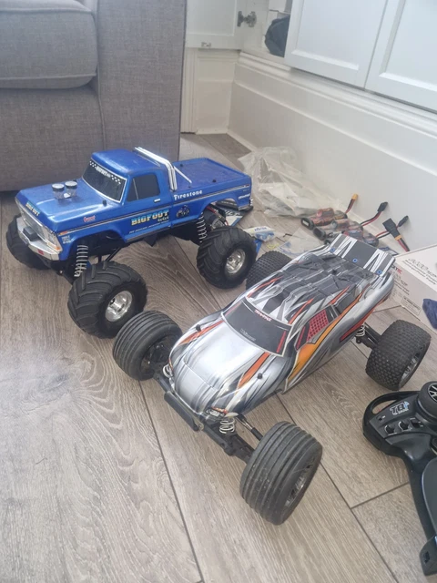 TRAXXAS STAMPEDE BIGFOOT xl5 Brushed And Rustler 2wd VXL VXL Velineon ...