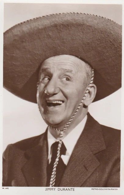A ACTOR ACTRESS film star old postcard movies cinema jimmy durante £1. ...