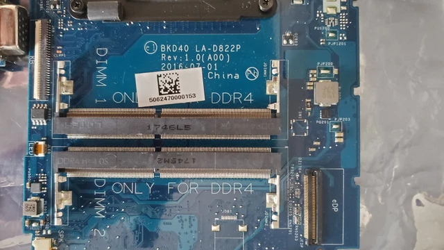 DELL VOSTRO 15 5468 5568 Laptop Motherboard With i5-7200U 2.50GHz LA ...