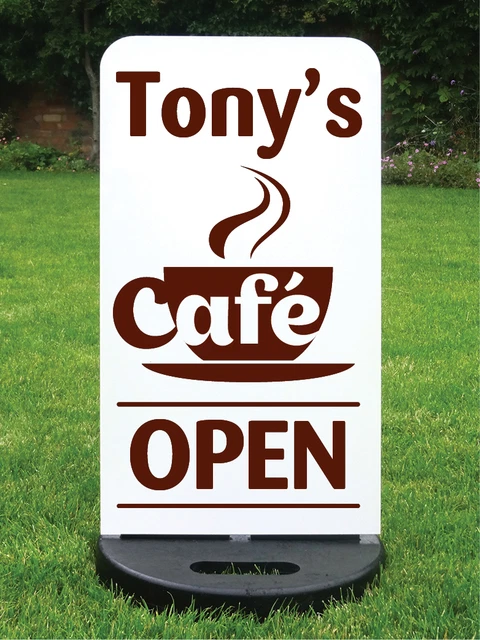 COFFEE SHOP PAVEMENT Sign Cafe Sign Takeaway Sign Tea Room *Free Design ...