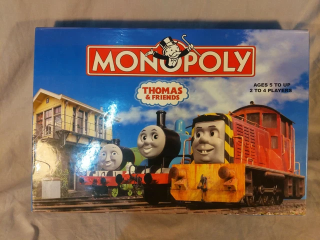 RARE VINTAGE THOMAS & Friends Junior Monopoly - Retro Collectable Board ...