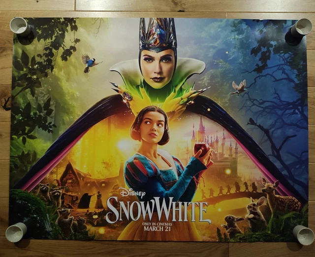 SNOW WHITE ORIGINAL Cinema Quad Poster UK 2025 30"x40x Gail Gadot £13. ...