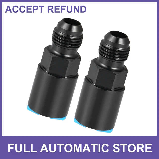 TWO FUEL ADAPTER / Top Fuel Line Connector Universal Aluminum Alloy 6AN ...