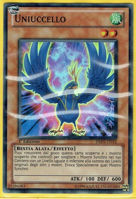 CARTA YU-GI-HO DREV Uniuccello It012 Super Rara 1°Edizione EUR 3,00 ...